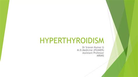 Hyperthyroidism Pptx Thyroid Disorders Endocrine And Metabolic