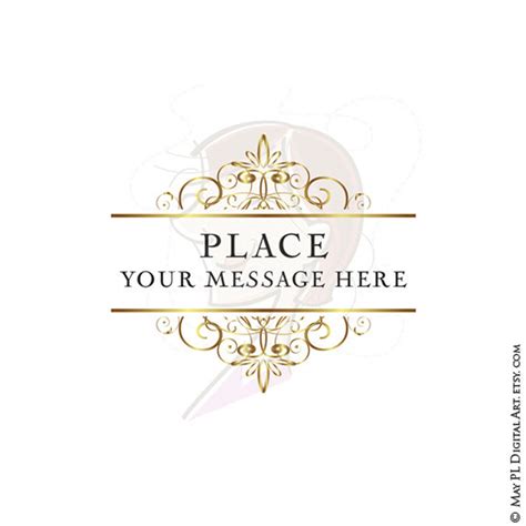 Gold Flourish Frames Clip Art Digital Vintage Decorative Etsy