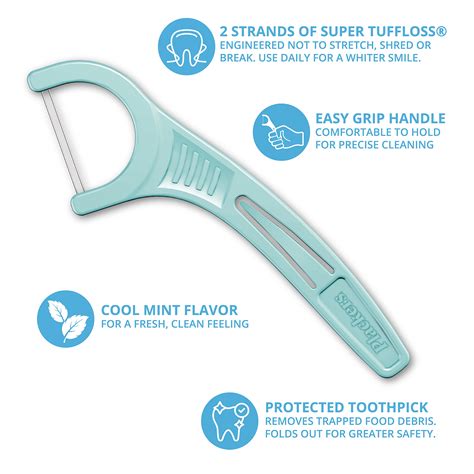 Buy Plackers Twin Line Dental Flossers Cool Mint Flavor Advanced