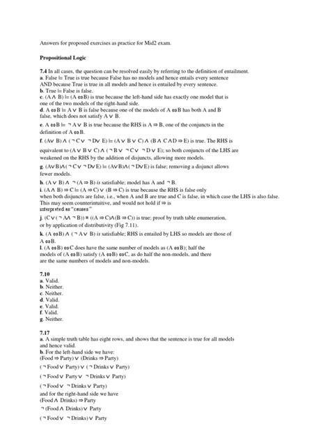ai list of proposed exercises pdf logical consequence deductive