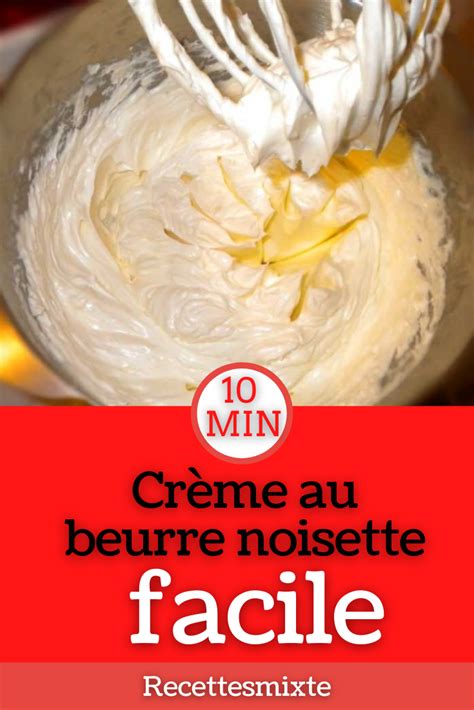 Crème au beurre noisette facile Desserts