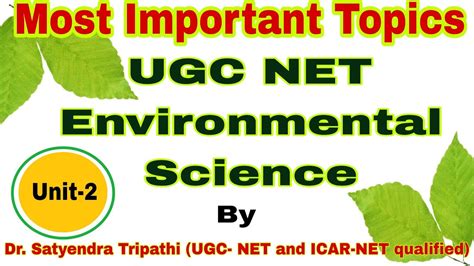 UGC NET Environmental Science Syllabus UGC NET Environmental Science