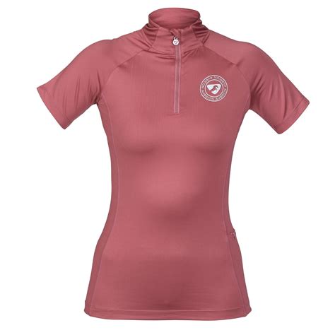 Shires Aubrion Highgate Womens Short Sleeve Base Layer Dusky Pink