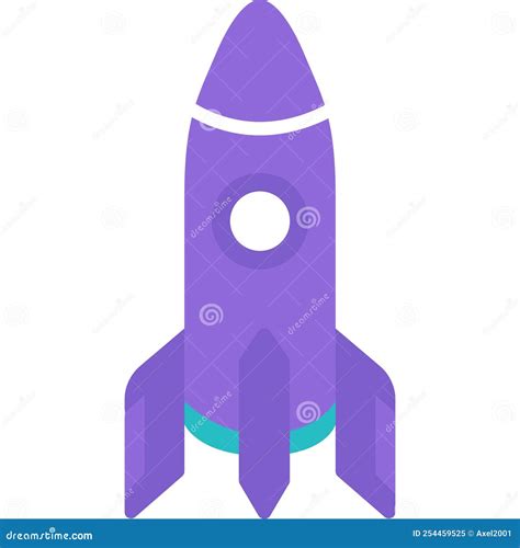 Icono Del Cohete Espacial Vectorial De Nave Espacial Aislado