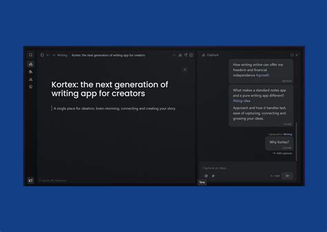 “kortex Best Writing And Notes App For Modern Creators” By The App