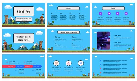 Pixel Art Newsletter Free Google Slides Theme And PowerPoint Template