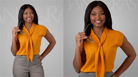 How To Make An Elegant V Neck Collar Top V Neck Collar Tie Blouse