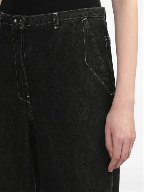 Low Classic Wide Leg Jeans Black Farfetch