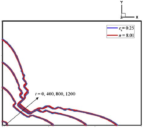 Comparison Of Simulated 2d Dendrite Shapes With Two Different Functions