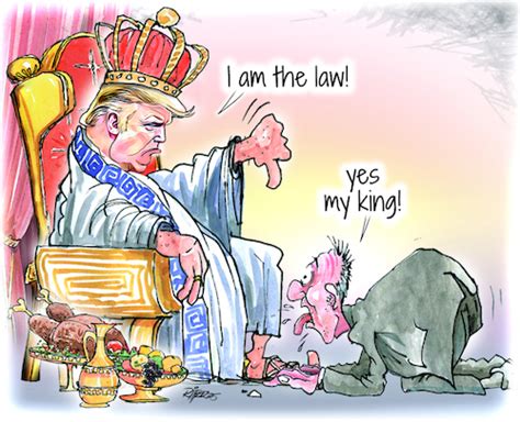 King Donald Trump Von Ritter Cartoons Politik Cartoon Toonpool