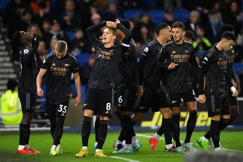 Arsenal Player Ratings Vs Brighton Near Perfect Martin Odegaard On