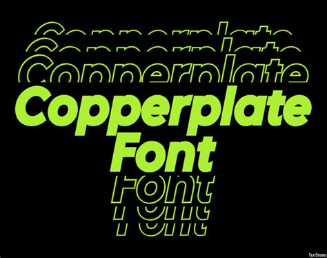 Copperplate Font Text Effect And Logo Design Font