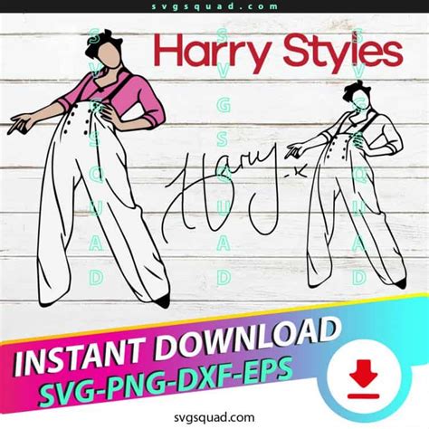 Harry Styles SVG Bundle Harry Styles Line SVG PNG EPS DXF Cut Files