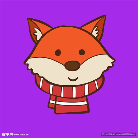 手绘卡通狐狸 设计图其他动漫动画设计图库昵图网