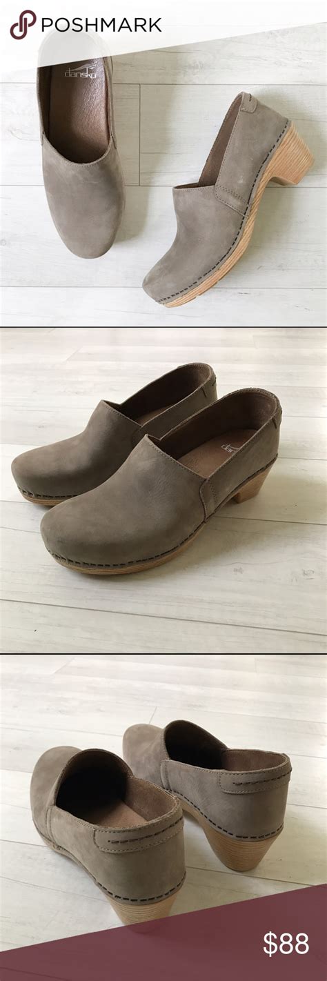 Dansko Modern Leather Clogs Sz 38 Leather Clogs Leather Suede Leather
