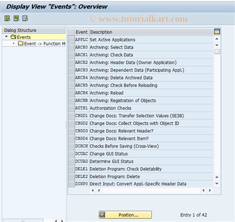 rebdbu0007 sap tcode bu events