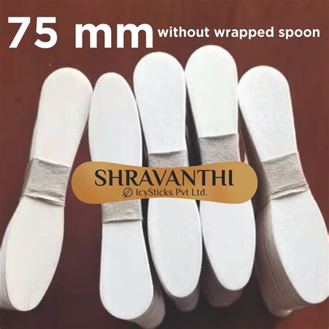 75mm Without Wrapped Spoon At Rs 0 28 Piece Wooden Ice Cream Spoon In