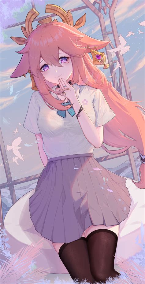 Jk八重神子（小狐狸屑屑子）原创作品 触站