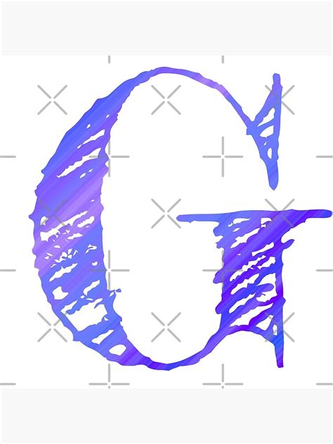 Beautiful Letter G Poster By Aqoxxi Redbubble