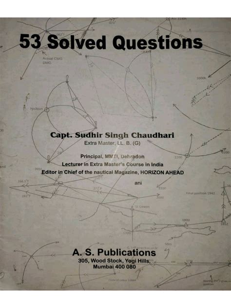 53 Solved Questions Chartwork For Second Mates And Chief Mates