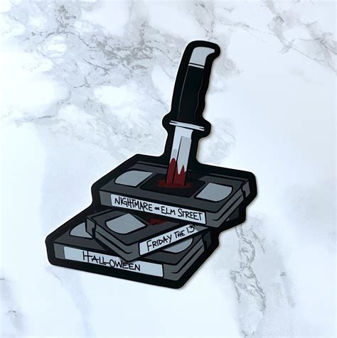 Slasher Vhs Sticker Etsy