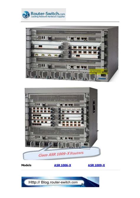 The New Cisco Asr 1009 X And Cisco Asr 1006 X Router