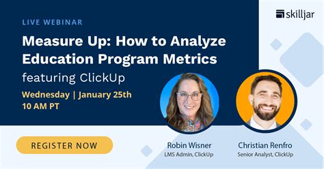 Webinar How To Analyze Program Metrics Featuring Clickup