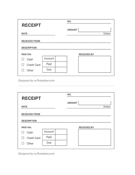 Fillable Template Receipt Beautiful Receipt Forms Porn Sex Picture