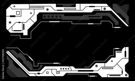 Cyberpunk Retro Futuristic Poster Vector Illustration Stock Vector