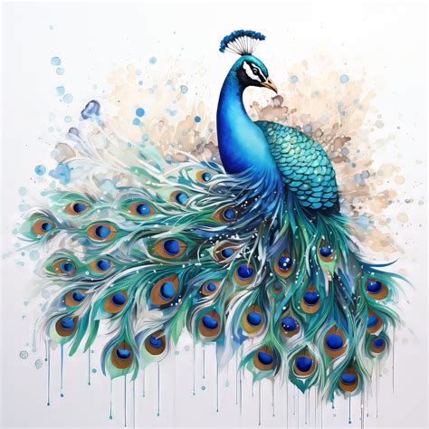 Elegant Peacock Clipart Bundle 1 300 Dpi High Quality Commercial Use 12