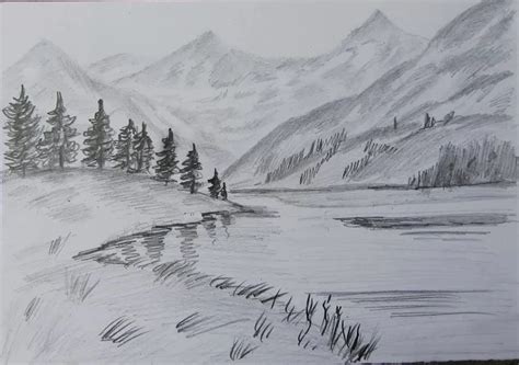 Как Нарисовать Горы 57 Фото