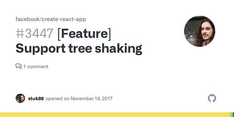 Feature Support Tree Shaking Issue Facebook Create React App GitHub