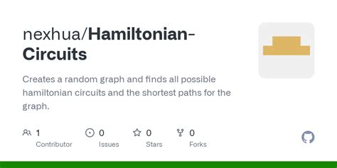 Github Nexhua Hamiltonian Circuits Creates A Random Graph And Finds All Possible Hamiltonian