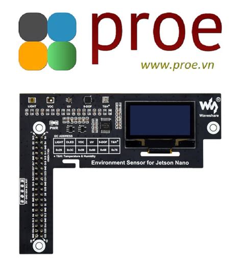 Environment Sensors Module For Jetson Nano I2c Bus With 13inch Oled