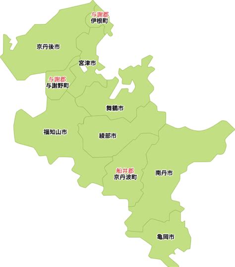 京都府北部 医院検索地図 京都皮膚科医会