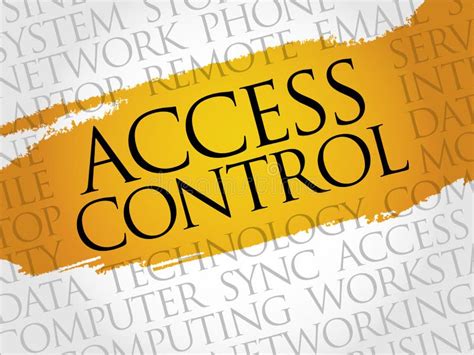Access Control Word Cloud Stock Illustration Illustration Of