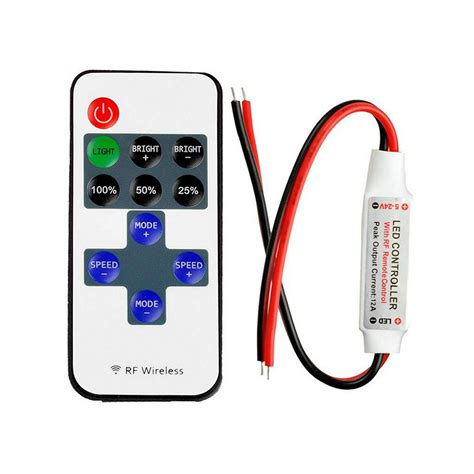 Matsuzay Mini Controlador Con Conector Dc 5 24v Led Atenuador
