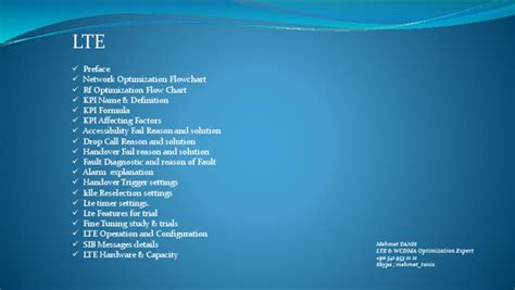 Lte Optimization Huawei Pdf Computers