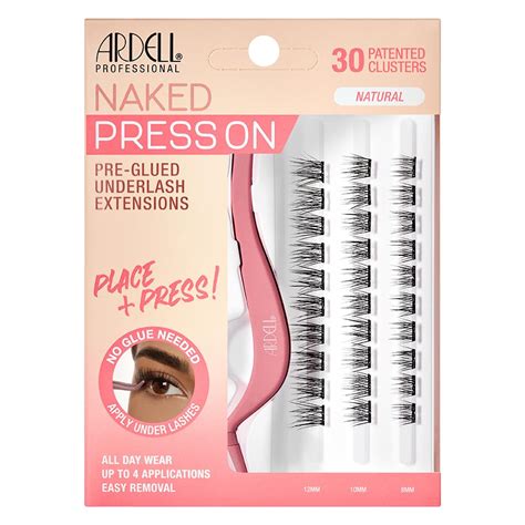 Extensiones Underlash Ardell Naked Press On Prepegadas En Color
