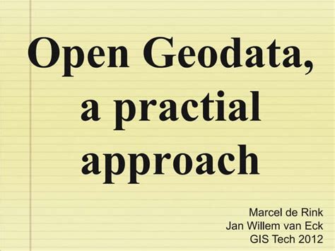 Open Geodata Abc Pptx
