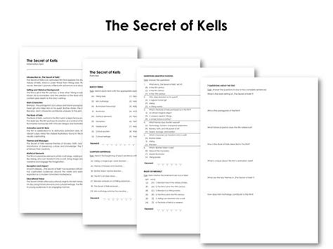 The Movie The Secret Of Kells Made By Teachers