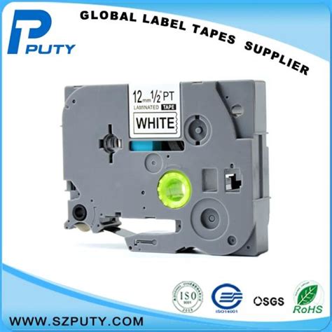 Compatible Black On White P Touch Label Tape Cassette For Label Makers