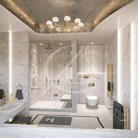 Luxury Neoclassical Palace Interior Design Classic Style Bathroom By