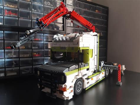 Lego Moc Scania T164 Tractor Crane Truck By Oldolneylego Rebrickable