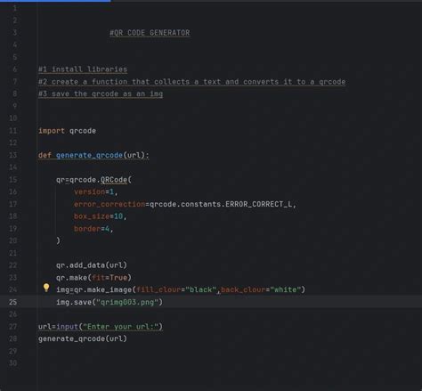 Pranav Kp On Linkedin Here Iam Sharing A Python Mini Project Qr Code Generator Using