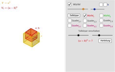 a b ³ geometrisch betrachtet GeoGebra