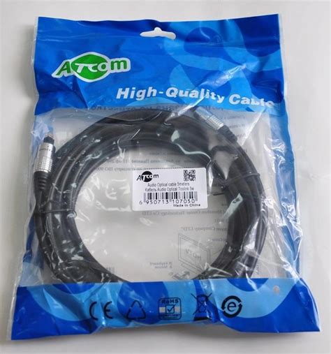 Кабель Atcom Toslink Digital Audio Optical 5 м 10705 фото відгуки характеристики в