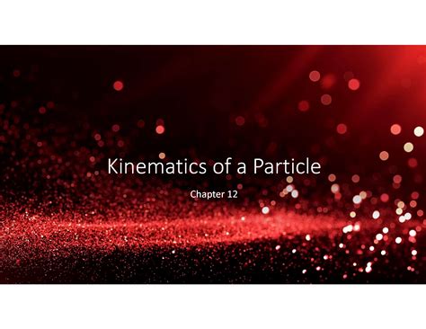 Solution Kinematics Of A Particle Rectilinear Kinematics Presentation