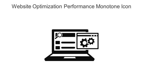 Website Optimization Performance Monotone Icon In Powerpoint Pptx Png