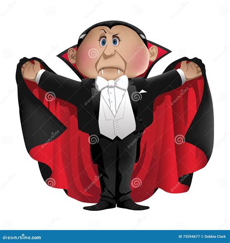 Count Dracula Stock Vector Illustration Of Fangs Vampire 75594677